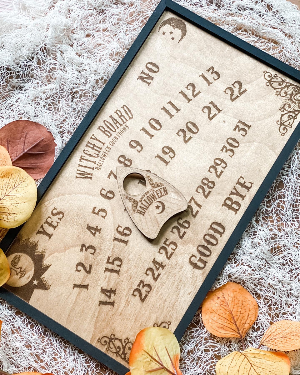 Halloween countdown spirit board – Abbaye Pine